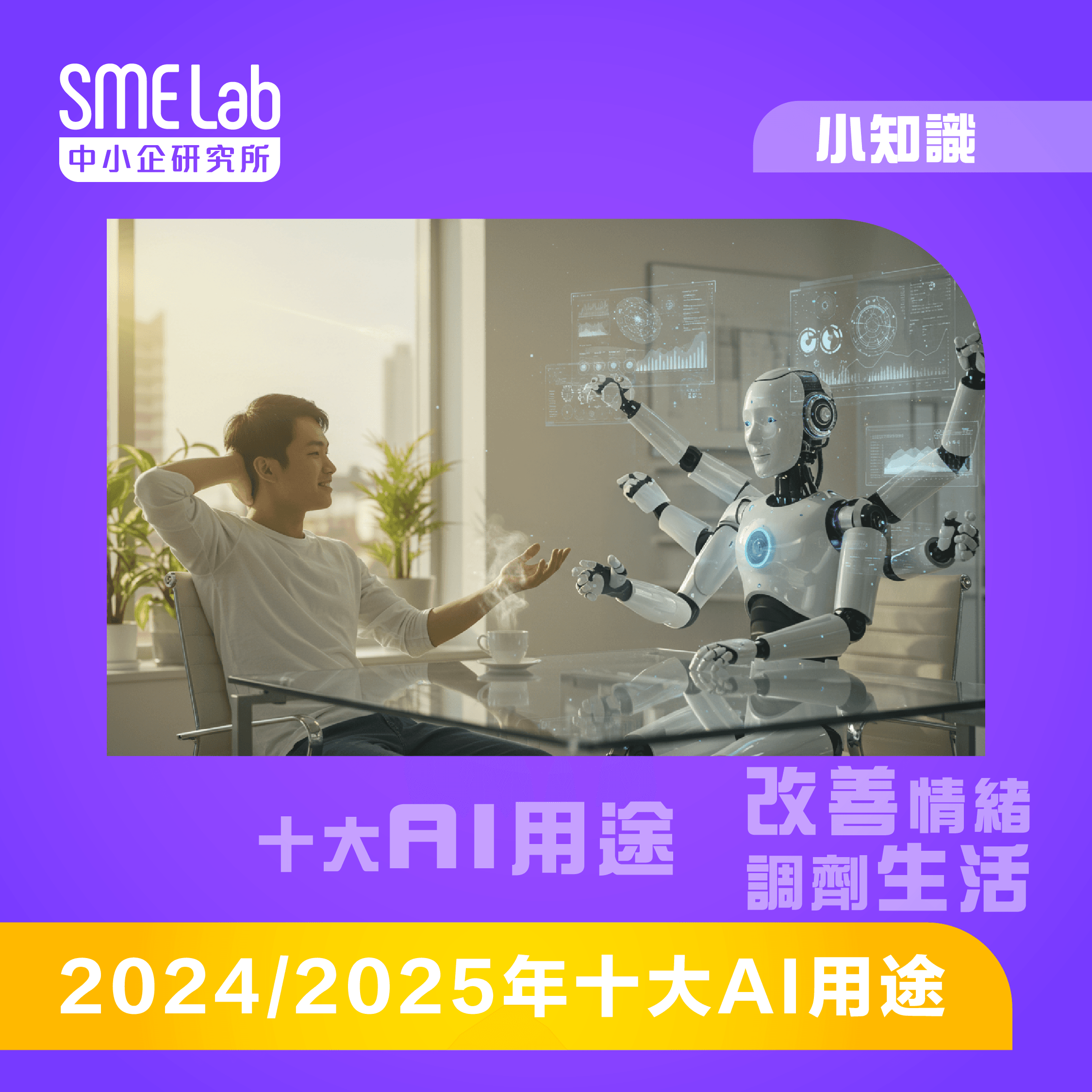 2504 SME Lab 文章：2024/2025年十大AI 用途